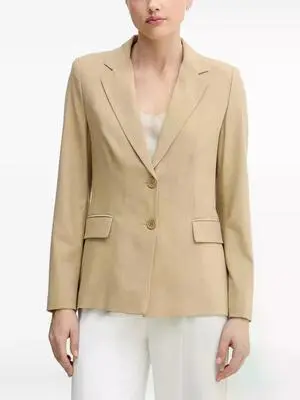 BENETTON Notched-lapel Single-breasted Blazer - Neutrals