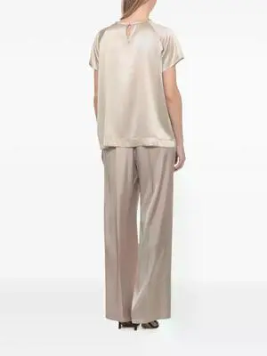 PANICALE Raglan Sleeve Top With Keyhole Detail