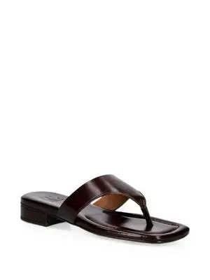 BILLI BI Square-toe Flat Sandals