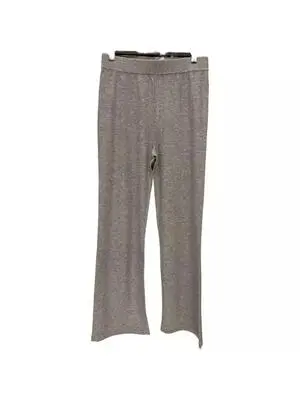 EMME Tequila Glitter-effect Knitted Trousers - Grey