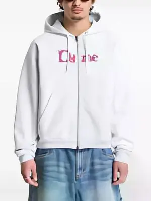 DIME Veins Logo-embroidered Hoodie