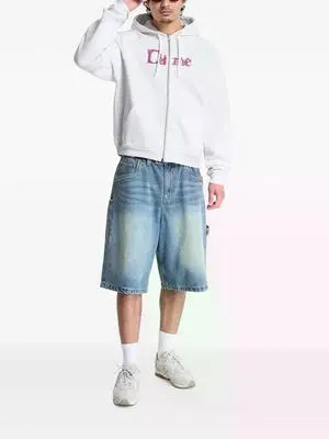 DIME Veins Logo-embroidered Hoodie
