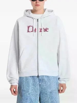 DIME Veins Logo-embroidered Hoodie