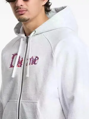 DIME Veins Logo-embroidered Hoodie