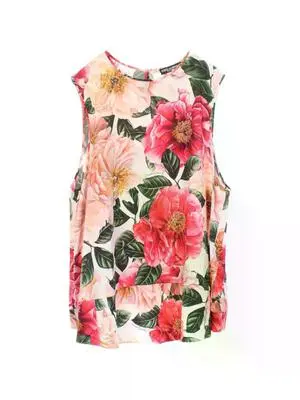 Dolce & Gabbana Curved Hem Blouses