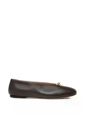 Fabiana Filippi Knot-detail Ballet Flats - Brown
