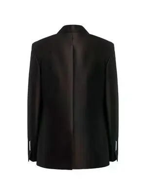 DONDUP Double-breasted Peaked-lapel Blazer - Black