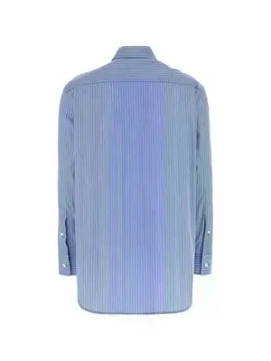 Balenciaga Striped Logo-embroidered Shirt