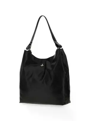 VIVIENNE WESTWOOD Large Lottie Leather Shoulder Bag