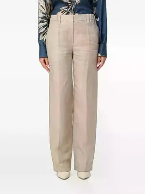 Brunello Cucinelli Monile-embellished Straight-leg Trousers - Neutrals