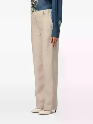 Brunello Cucinelli Monile-embellished Straight-leg Trousers