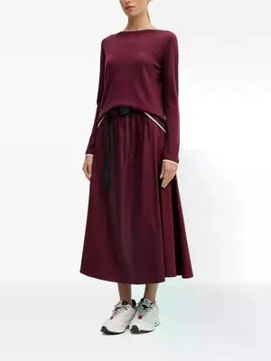 BENETTON Contrast-trim Boat-neck Sweater