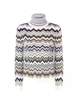 Missoni Zigzag Roll-neck Sweater
