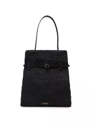 Manu Atelier Tote Du Jour Crochet-knit Tote Bag - Black