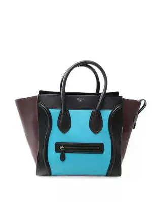Celine Luggage Leather Tote Bag - Brown