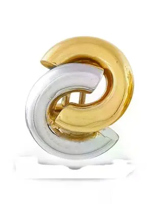 Roberto Coin Ruby Swirl-design Earrings - Gold