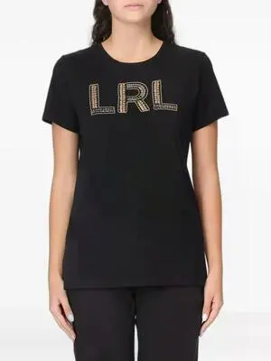 Ralph Lauren Logo-embroidered T-shirt - Black