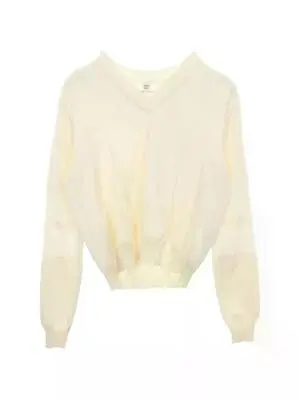 Hermès 2010s V-neck Sweater - Neutrals