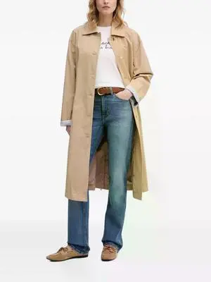 BENETTON Belted Button-down Trench Coat