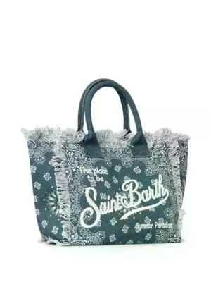 MC2 SAINT BARTH Bandana Print Shoulder Bag - Blue