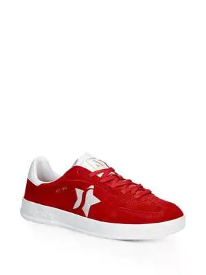 Sketchers Academy Court Charm Star-patch Lace-up Sneakers