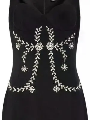 HUISHAN ZHANG Huishan Zhang Crystal Embellished Sweetheart Neck Maxi Dress