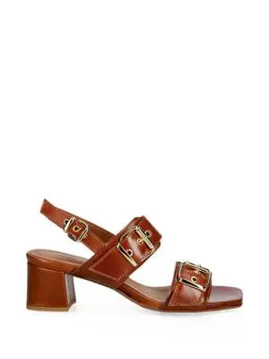 BILLI BI Buckle-detail Heeled Sandals - Brown