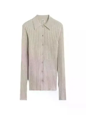 TOTÊME Ribbed-Knit Cardigan