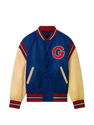 GOLDEN GOOSE Varsity Bomber Jacket - Blue