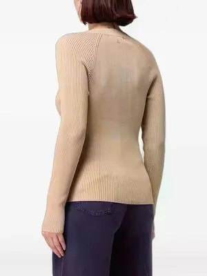 Emporio Armani Ribbed-knit Raglan-sleeve Sweater