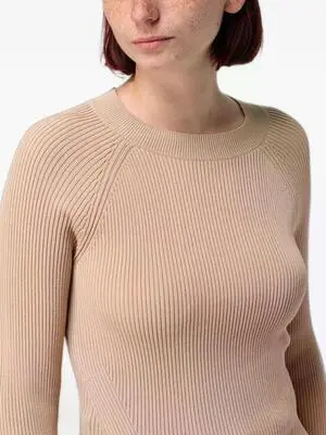 Emporio Armani Ribbed-knit Raglan-sleeve Sweater