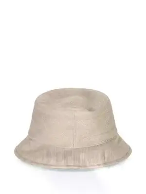 Kiton Logo-embroidered Bucket Hat - Neutrals