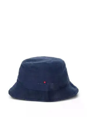 Kiton Logo Embroidered Bucket Hat - Blue
