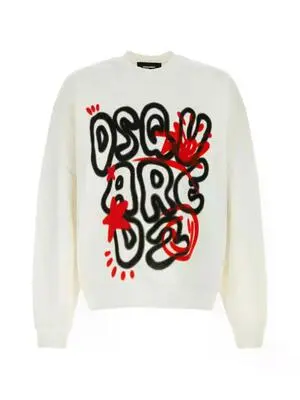 Dsquared2 Logo-print Sweatshirt - Neutrals