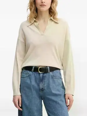 BENETTON Polo-collar Sweater - Neutrals