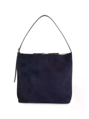 A.p.c. Vera Maxi Suede Shoulder Bag - Blue