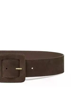 Fabiana Filippi Suede Square-buckle Belt - Brown