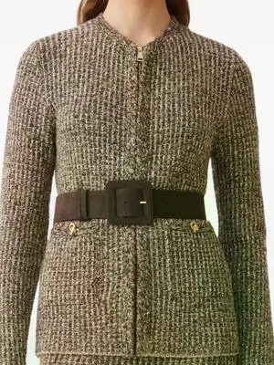 Fabiana Filippi Suede Square-buckle Belt