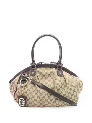 Gucci Sukey Gg Canvas Tote Bag - Neutrals