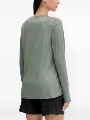 Fjallraven Abisko Logo-motif Long-sleeve T-shirt - Green