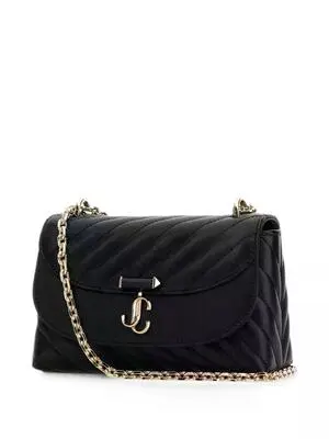 JIMMY CHOO Small Curve Quilted-leather Shoulder Bag
