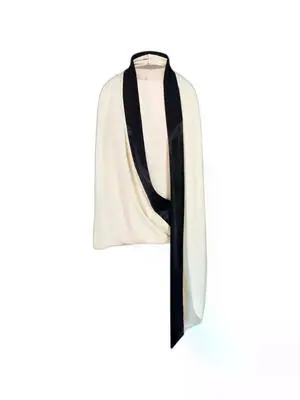 Alberta Ferretti Draped Top - Neutrals