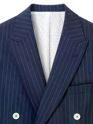 RAMON SANJURJO Pinstripe Double-breasted Suit