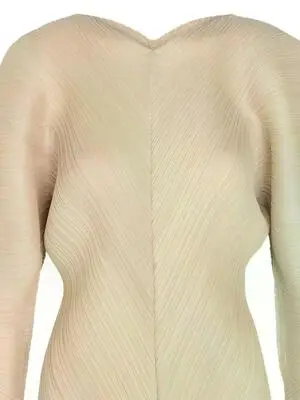 Issey Miyake Coast Pleated Sculptural Top