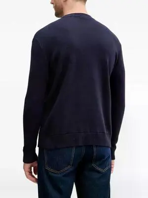 BENETTON Logo-patch Crew-neck Sweater