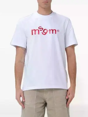 MSGM Logo-print T-shirt - White