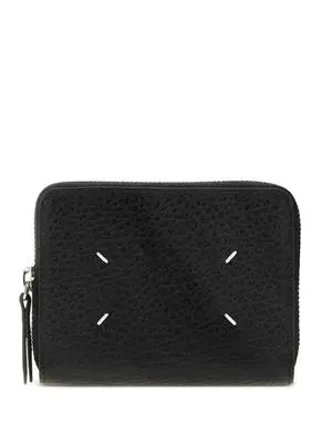 MAISON MARGIELA Four-stitches Pebbled Leather Wallet - Black