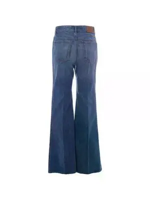 Sportmax Logo-patch Flared-leg Jeans