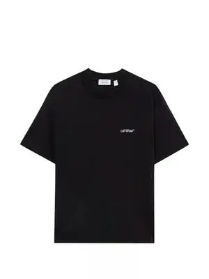 Off-White Arrows Print Cotton T-shirt - Black