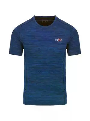 I-EXE Marl-pattern Logo-print T-shirt